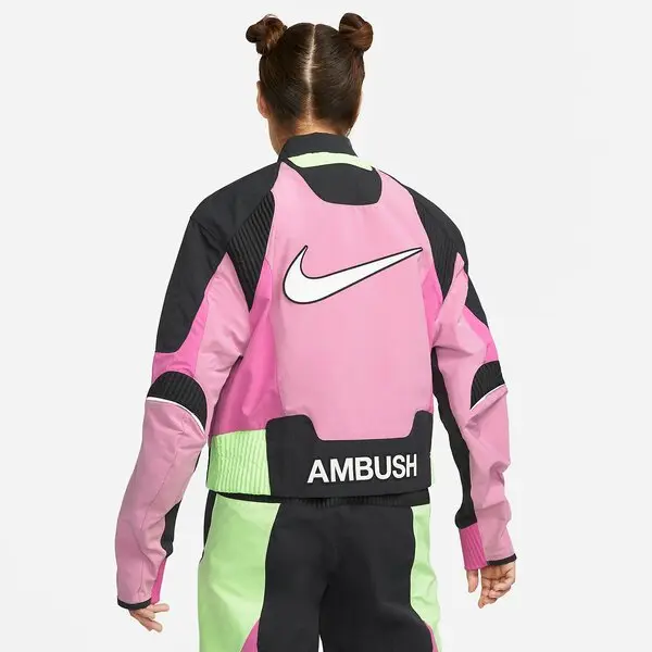 Nike X Ambush Motorcycle Jacket - Magic Flamingo/Black | Editorialist